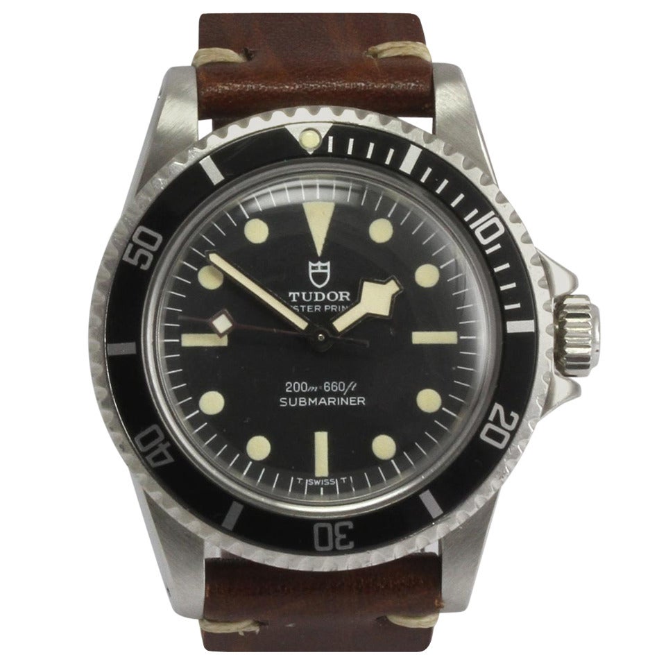 Tudor Stainless Steel Submariner Snowflake Automatic Wristwatch Ref ...