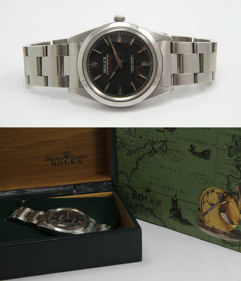 Rolex Stainless Steel Milgauss Wristwatch Ref 1019 circa 1980s at 1stDibs
