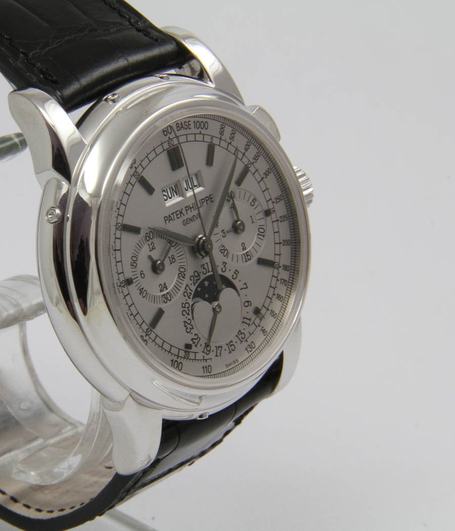 Patek Philippe White Gold Chronometer Wristwatch Ref 5970 G at 1stDibs