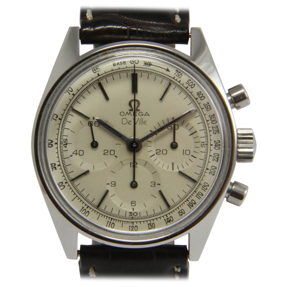 Omega Stainless Steel De Ville Wristwatch circa 1967 at 1stDibs