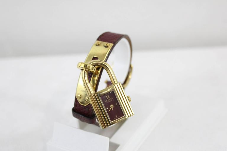 Hermes Gold Plated Kelly Watch at 1stDibs | hermes kelly watch price ...