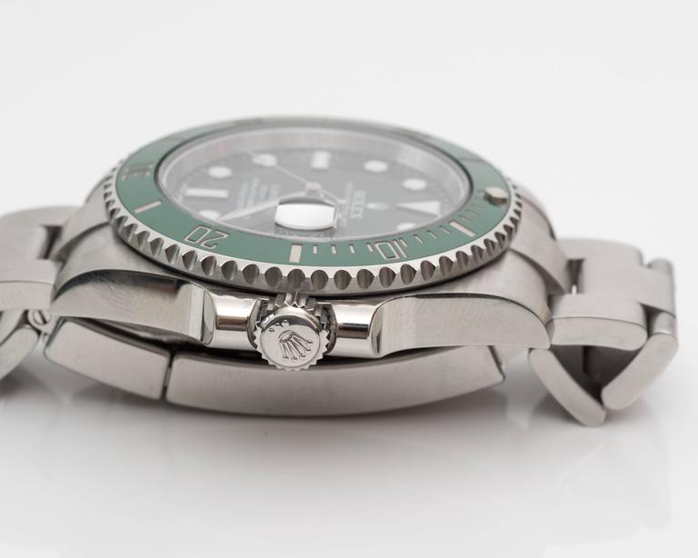 Rolex Green Submariner Oyster Perpetual Wristwatch at 1stDibs