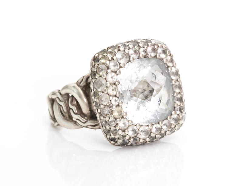 1990s John Hardy Sterling Silver Batu Classic Chain Motif Ring For Sale ...