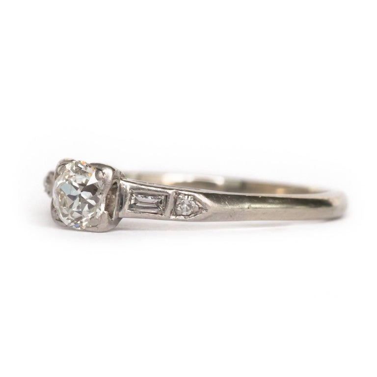 .35 Carat Platinum Diamond Engagement Ring For Sale at 1stDibs