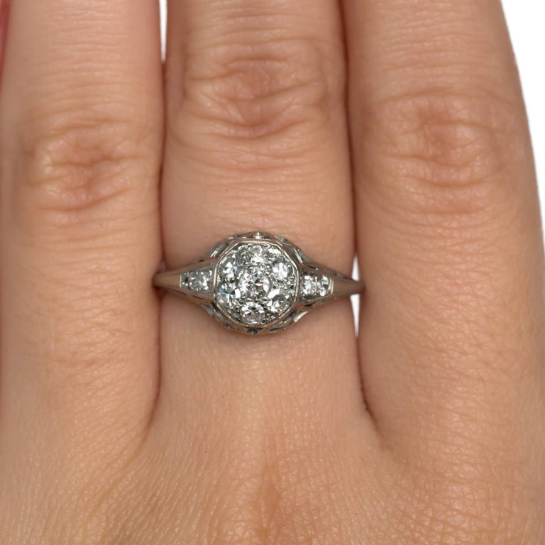 .25 Carat Total Weight Diamond White Gold Engagement Ring For Sale at ...