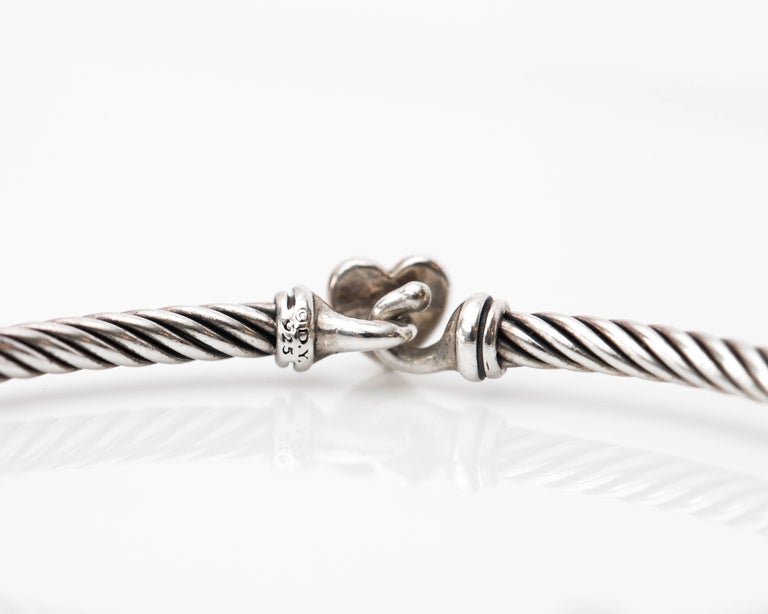 David Yurman Cable Collectibles Heart Bracelet with Diamonds in ...
