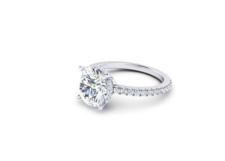 GIA Certified 2.01 Carat Round Diamond E Color, VVS1 Clarity Platinum ...