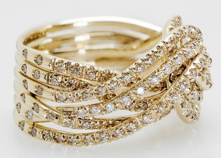 H. Stern Diamond Gold Zephyr Ring at 1stDibs
