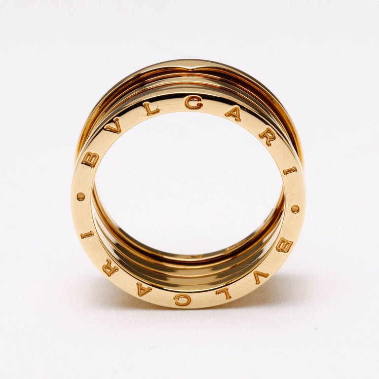 Bulgari Bvlgari B.Zero1 Men's Ring Flex 18 Karat Yellow Gold at 1stDibs ...