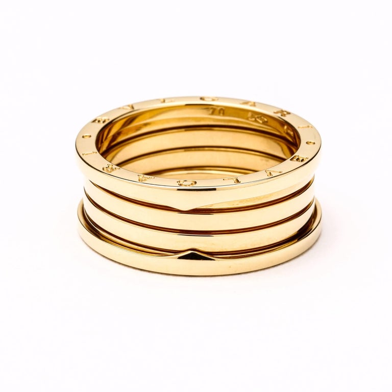 Bulgari Bvlgari B.Zero1 Men's Ring Flex 18 Karat Yellow Gold at 1stDibs ...