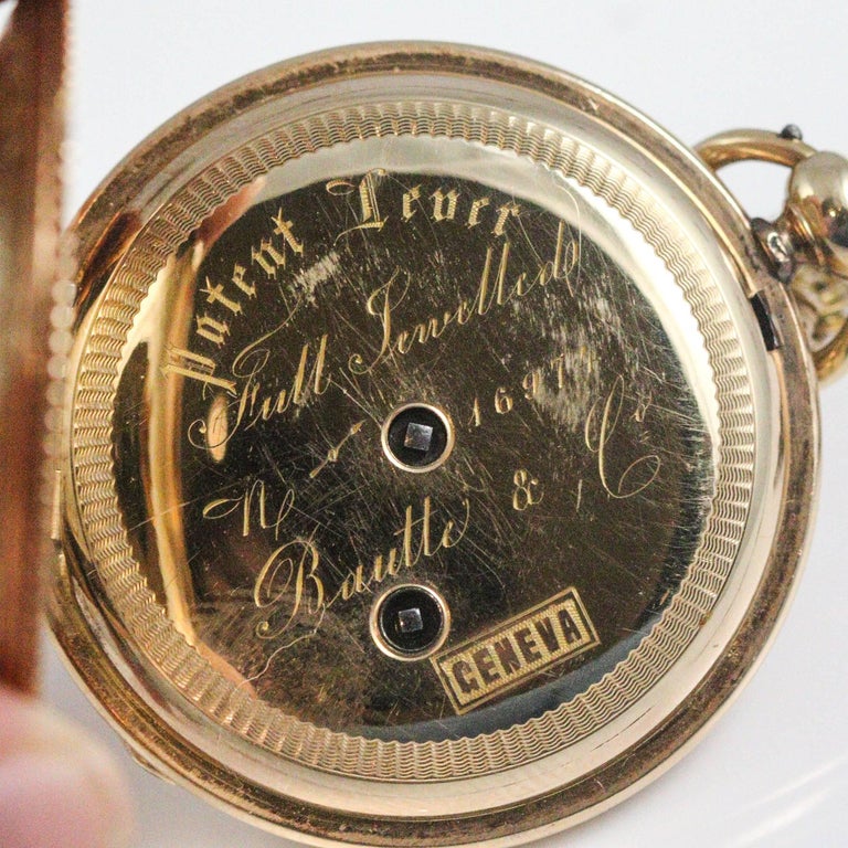 Bautte and Co. Yellow Gold Mid-1800s Pocket Watch with Key at 1stDibs ...