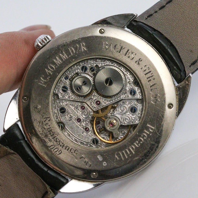 Backes and Strauss White Gold Diamond Franck Muller Movement at 1stdibs