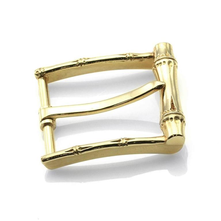 Van Cleef and Arpels Bamboo Belt Buckle in Gold at 1stDibs