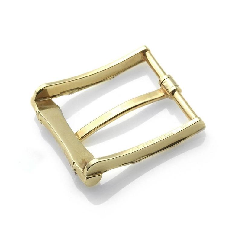 Van Cleef and Arpels Bamboo Belt Buckle in Gold at 1stDibs