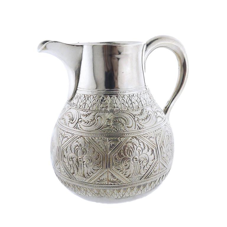 Sterling Silver Victorian Tea Service with Armorial Crest of British ...