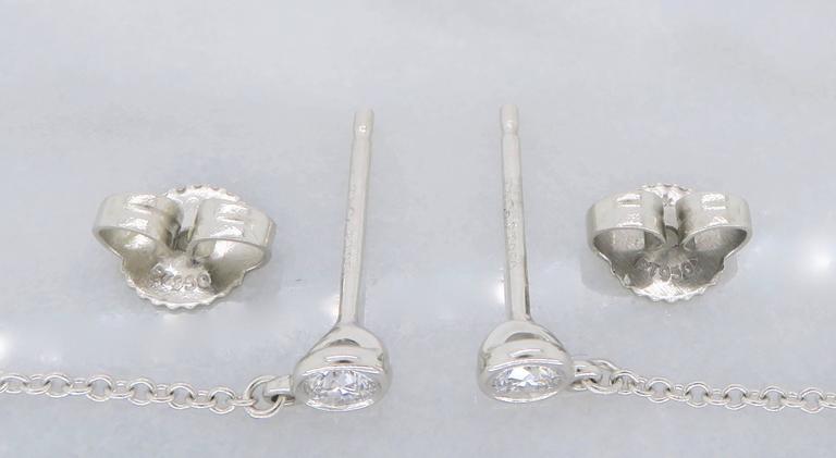 Tiffany and Co. Platinum Diamonds by the Yard Drop Earrings For Sale at ...