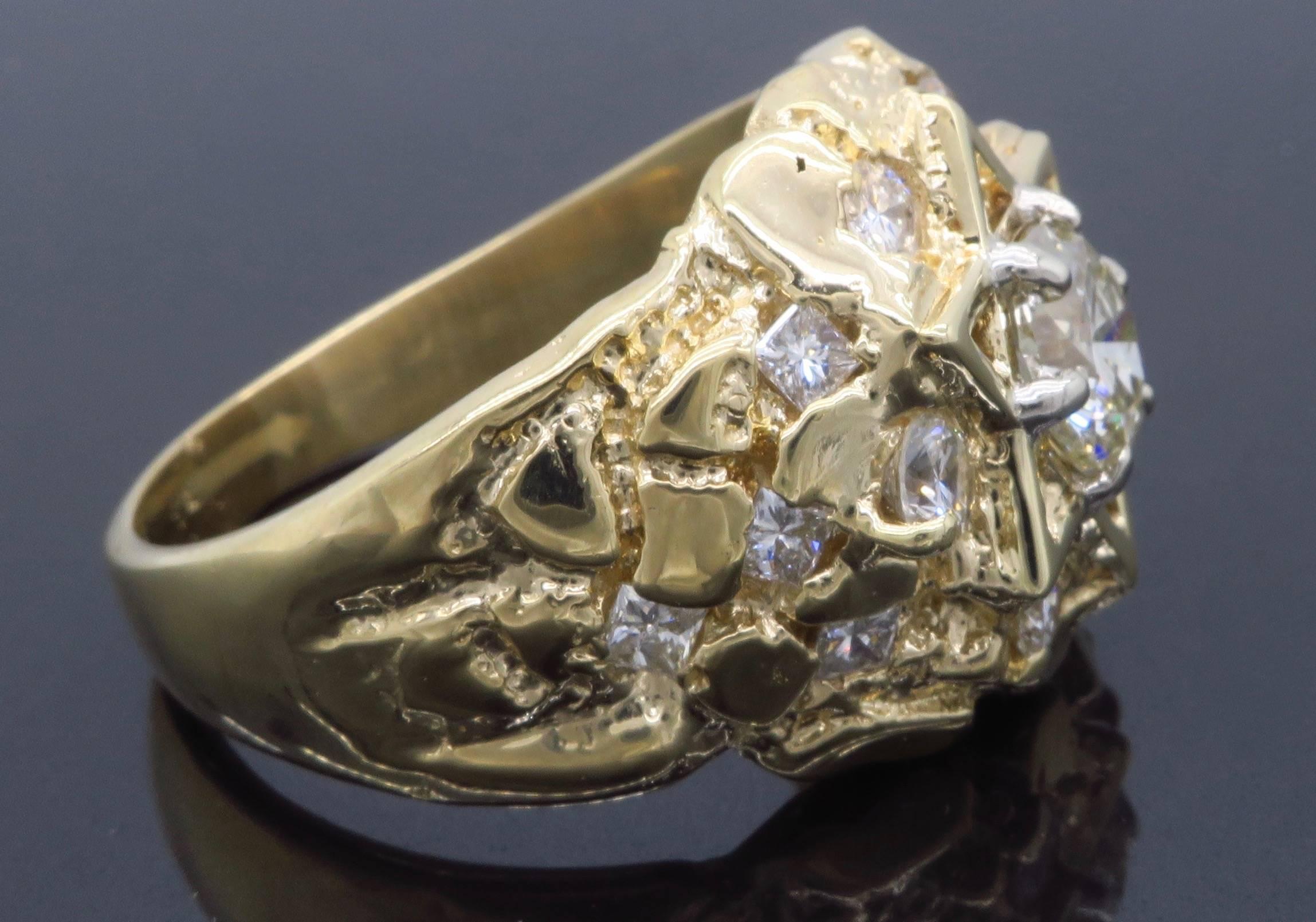 Star of David Men's Diamond Ring at 1stDibs | star of david ring for ...