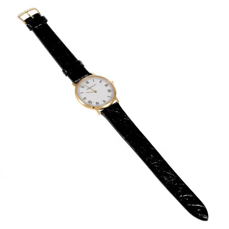 Tiffany and Co. Yellow Gold Quartz Wristwatch at 1stDibs