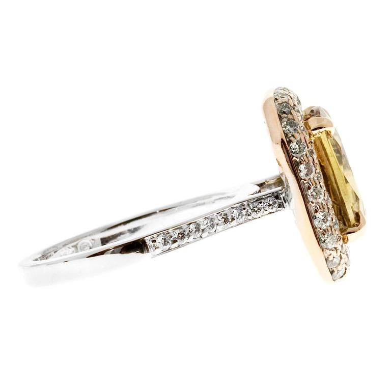 Brown Sapphire Diamond Gold Engagement Ring at 1stDibs | brown sapphire ...