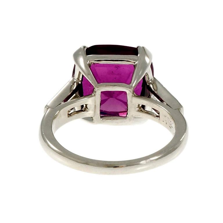 Cartier Pink Purple Pyrope Almandine Garnet Diamond Platinum Cocktail ...