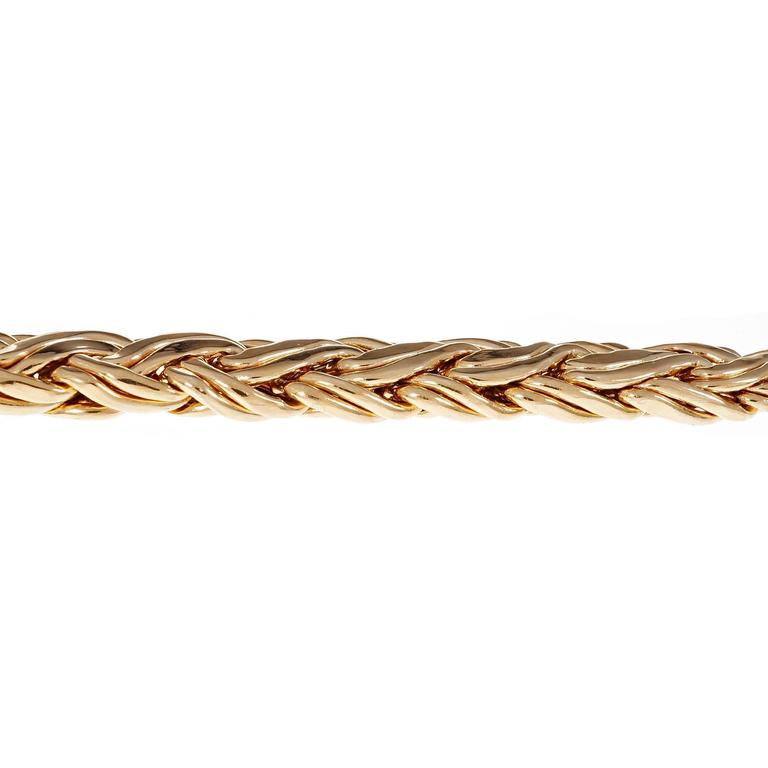 Tiffany and Co. Graduated Braided Byzantine Gold Necklace at 1stDibs ...