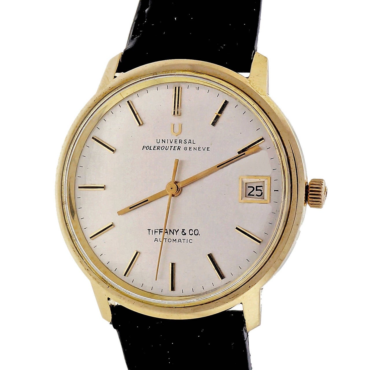 Universal Polerouter Geneve Tiffany and Co. Yellow Gold Micro Rotor ...