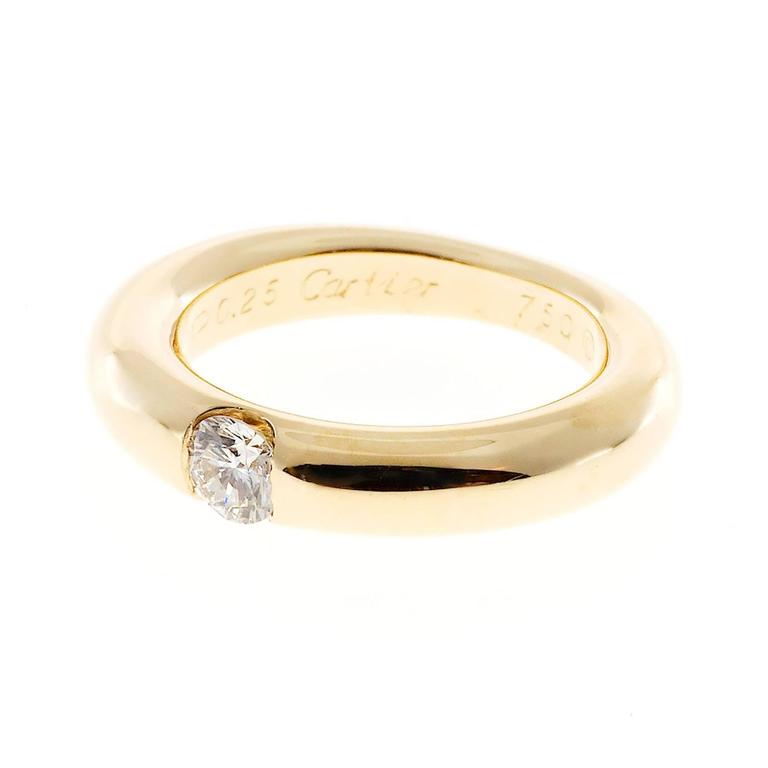 Cartier Ellipse Diamond Gold Ring at 1stDibs | cartier ellipse ring ...