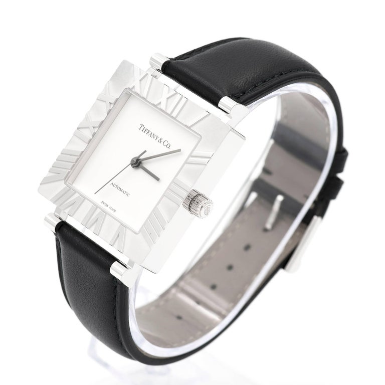 Tiffany and Co. Sterling Silver Atlas Automatic Wristwatch at 1stDibs ...