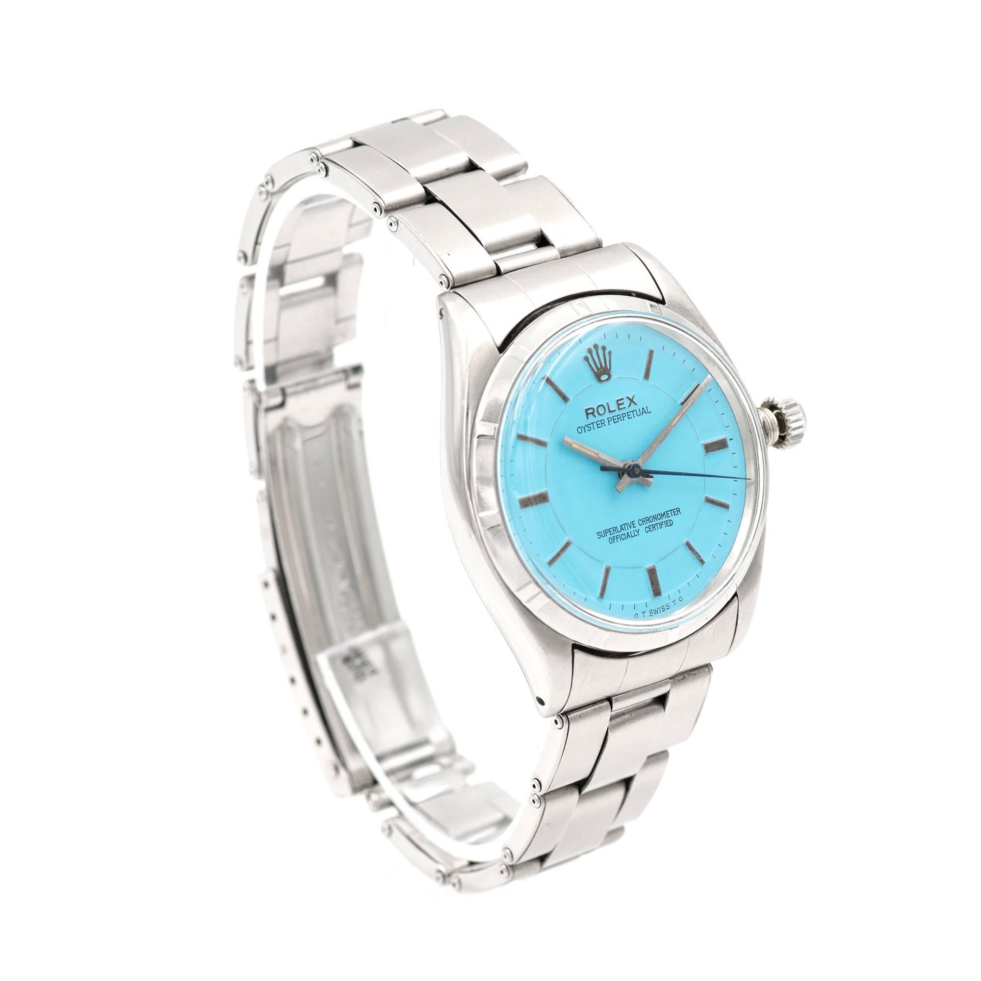 Rolex Stainless Steel Oyster Perpetual Wristwatch Ref 6565 at 1stDibs ...