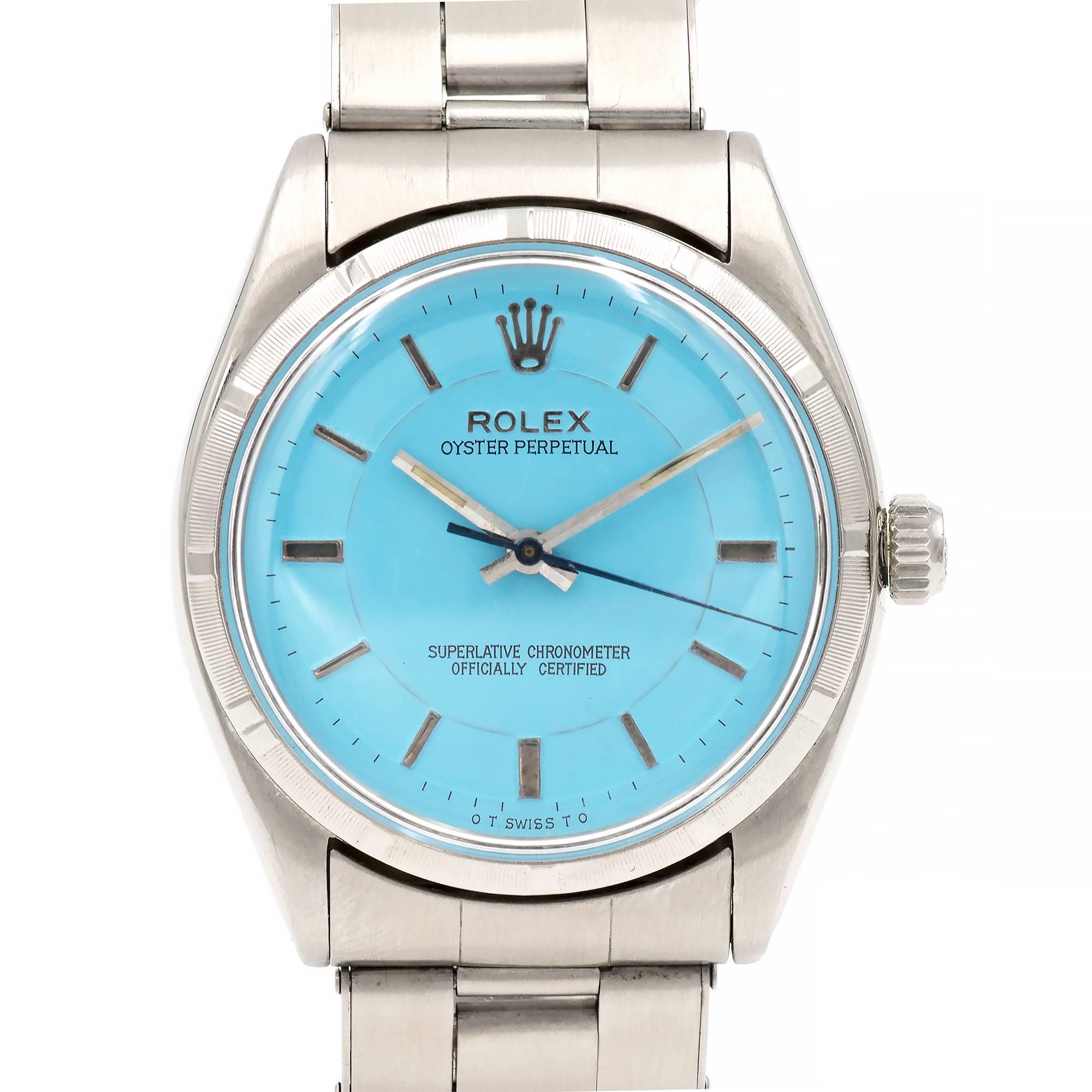 Rolex Stainless Steel Oyster Perpetual Wristwatch Ref 6565 at 1stDibs ...