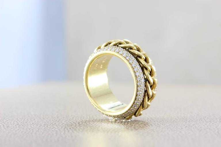 Piaget Diamond Revolving Chain Band Ring For Sale (Free Shipping) at ...