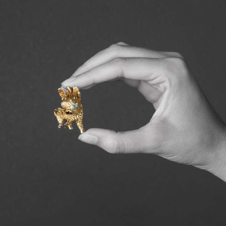 Boucheron. Gold foal brooch For Sale at 1stDibs