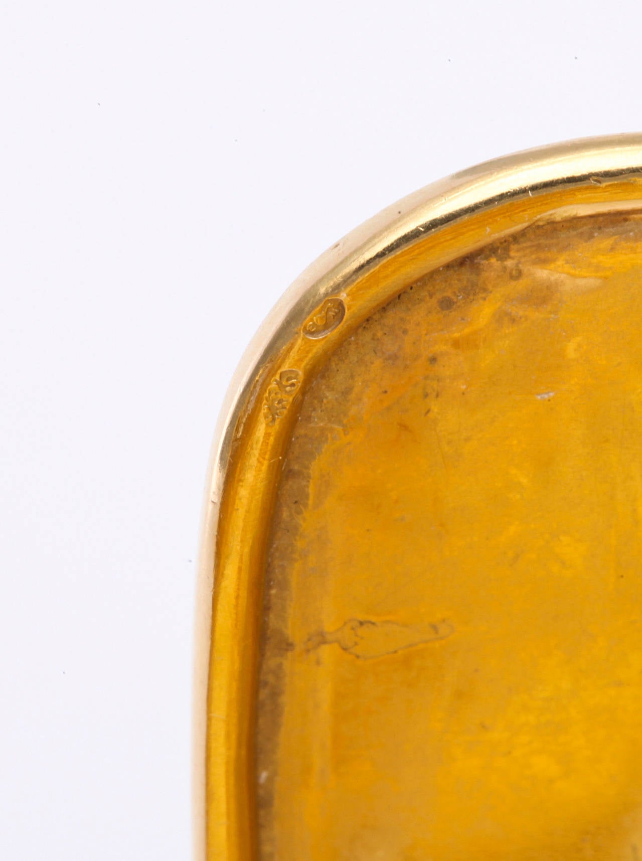 Wide Gold Hand Made Cuff Bracelet at 1stDibs