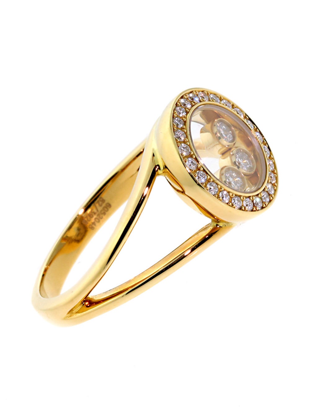 Chopard Happy Diamond Circle Ring in Gold at 1stDibs