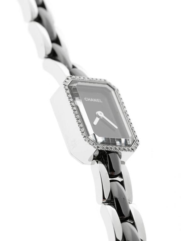 Chanel Ladies Stainless Steel Diamond Ceramic Premiere Quartz ...