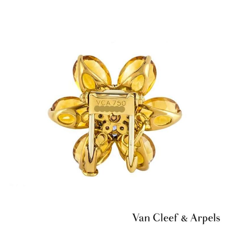 Van Cleef and Arpels Hawaii Citrine and Sapphire Pendant/Brooch at ...