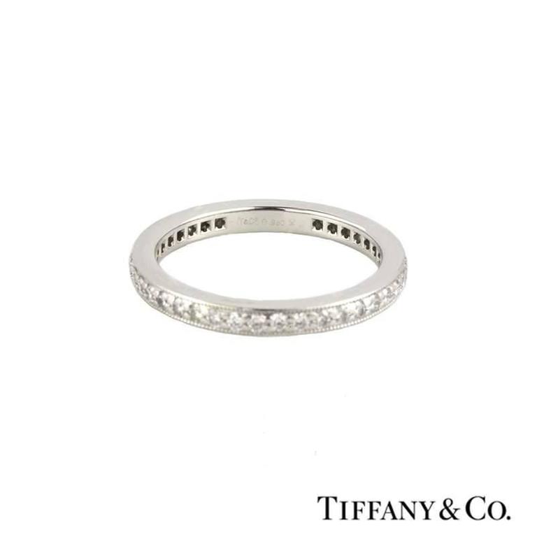Tiffany and Co. Legacy Full Diamond Eternity Ring in Platinum at ...