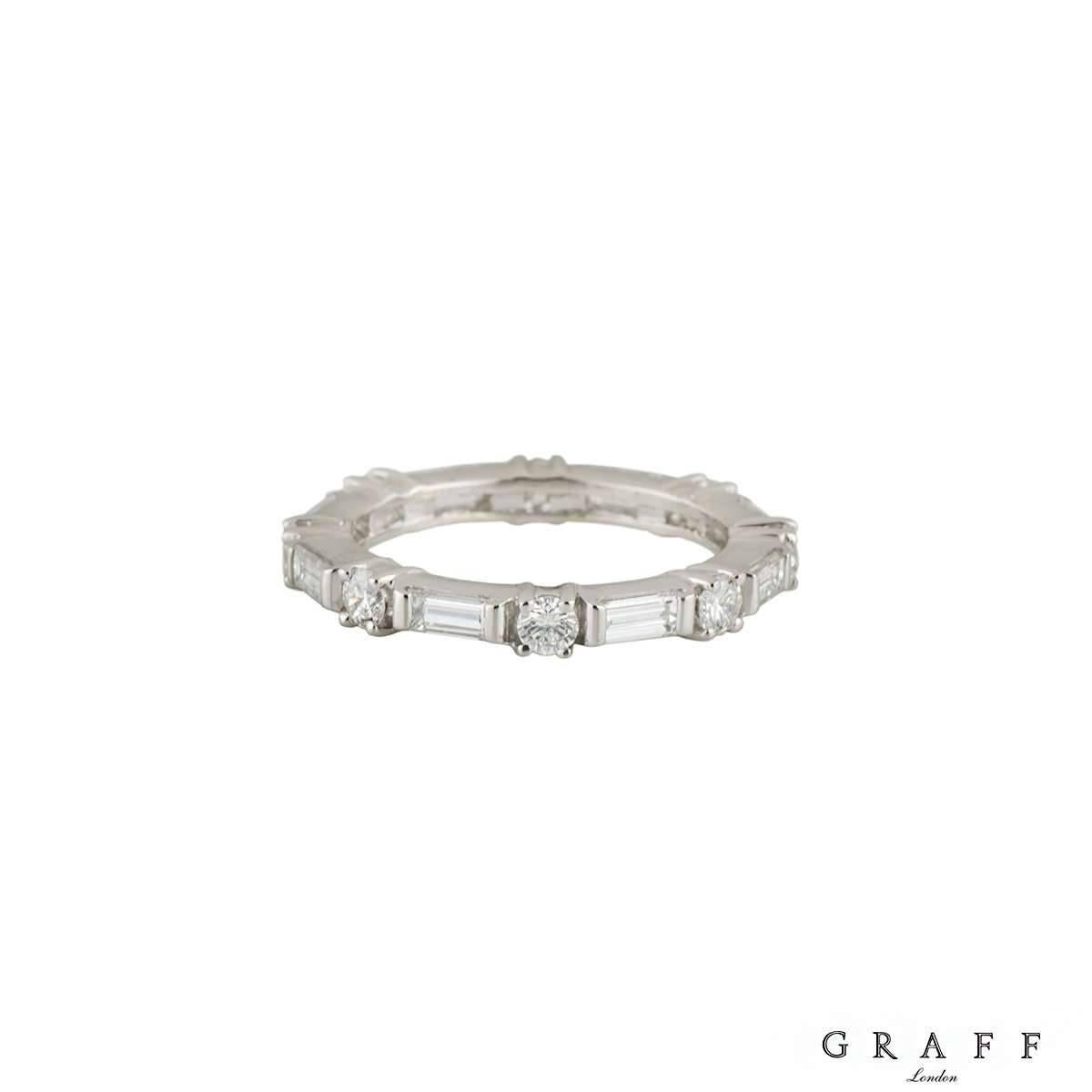 Graff Platinum Full Diamond Eternity Ring 1.84 Carat at 1stDibs | graff ...