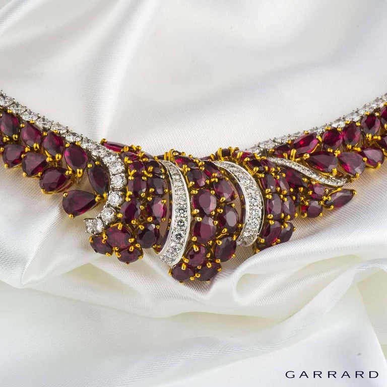Garrard London Diamond Burma Ruby Necklace For Sale at 1stDibs ...