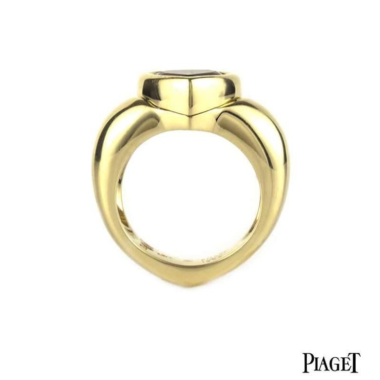 Piaget Yellow Gold Citrine Ring 2.80 carat at 1stDibs