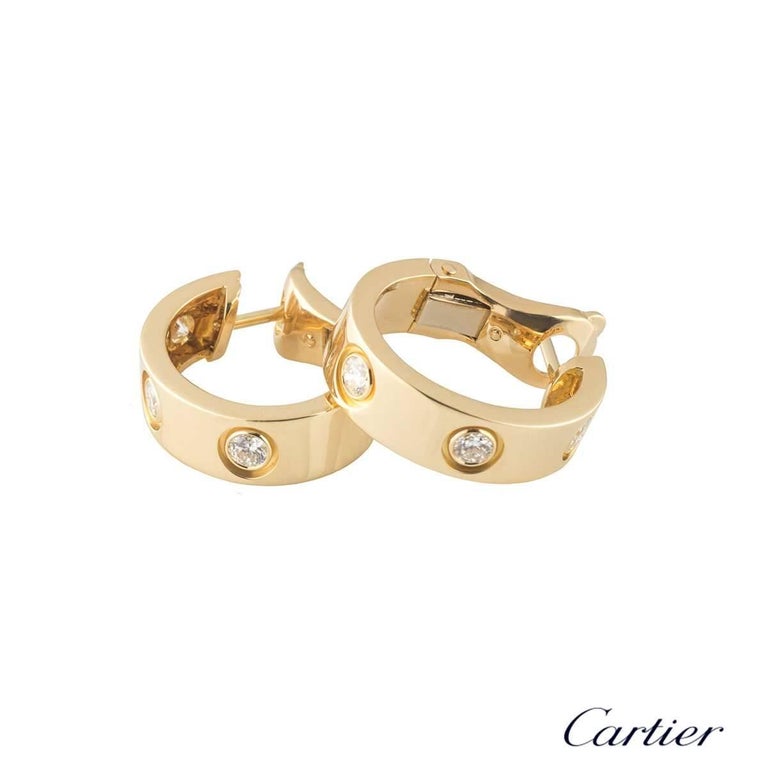 Cartier Diamond Love Hoop Earrings at 1stDibs | cartier love hoop ...