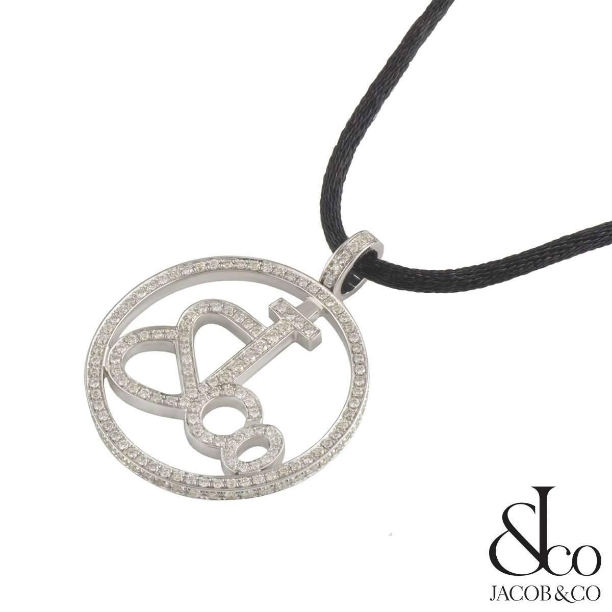 Jacob and Co Signature Diamond Pendant 1.99 Carat at 1stDibs | jacob ...