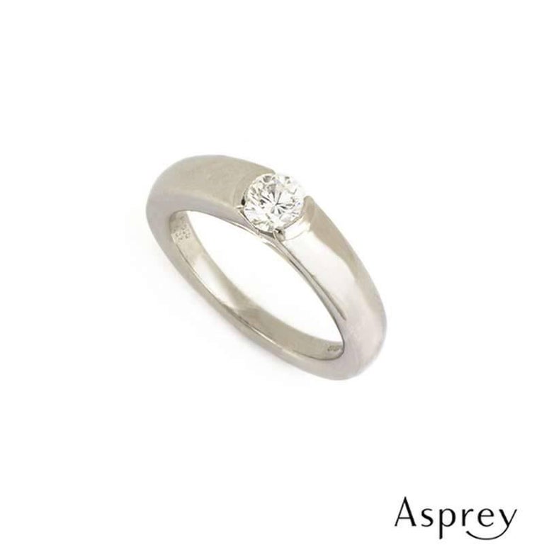 Asprey Diamond Engagement Ring and Matching Band For Sale at 1stDibs ...