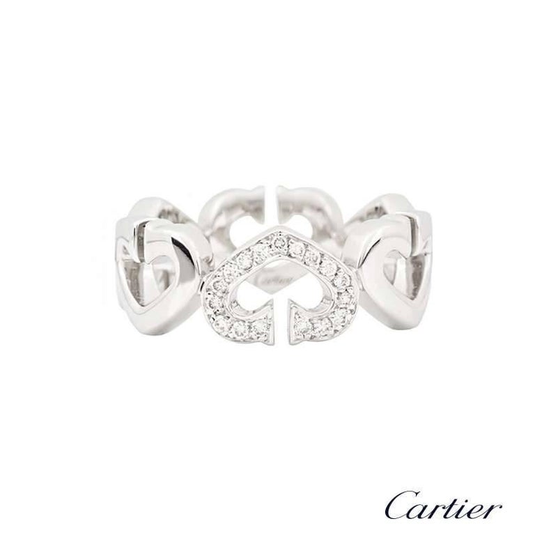 Cartier Hearts and Symbols Diamond Set White Gold Ring at 1stDibs ...