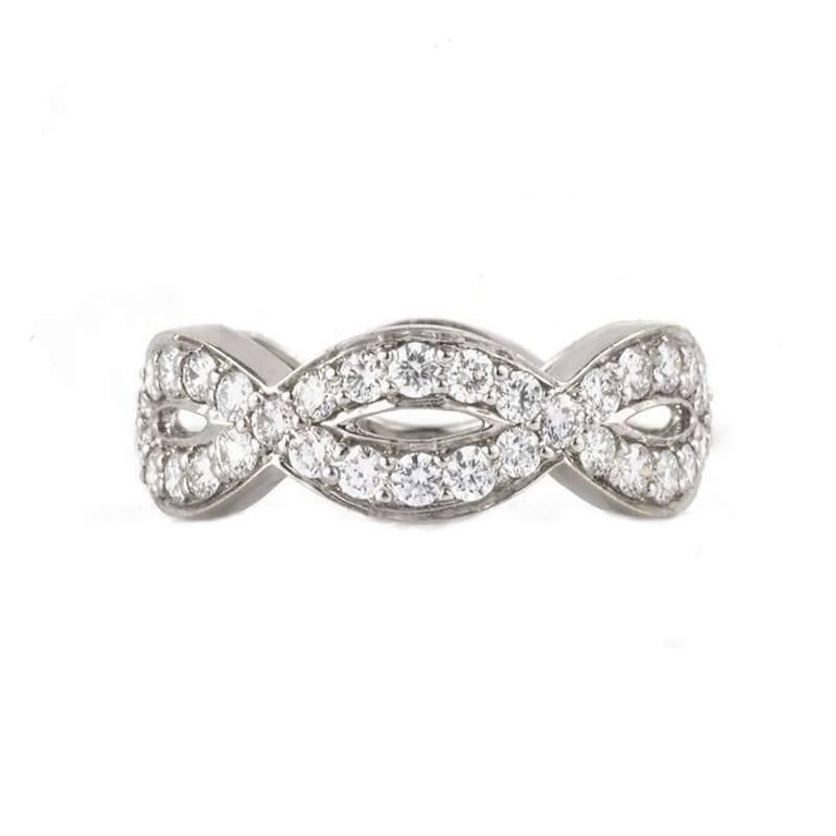 Diamond Infinity Band Ring 2.06 Carat For Sale at 1stDibs | infinity ...