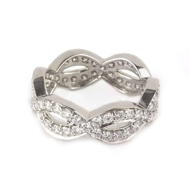 Diamond Infinity Band Ring 2.06 Carat For Sale at 1stDibs | infinity ...