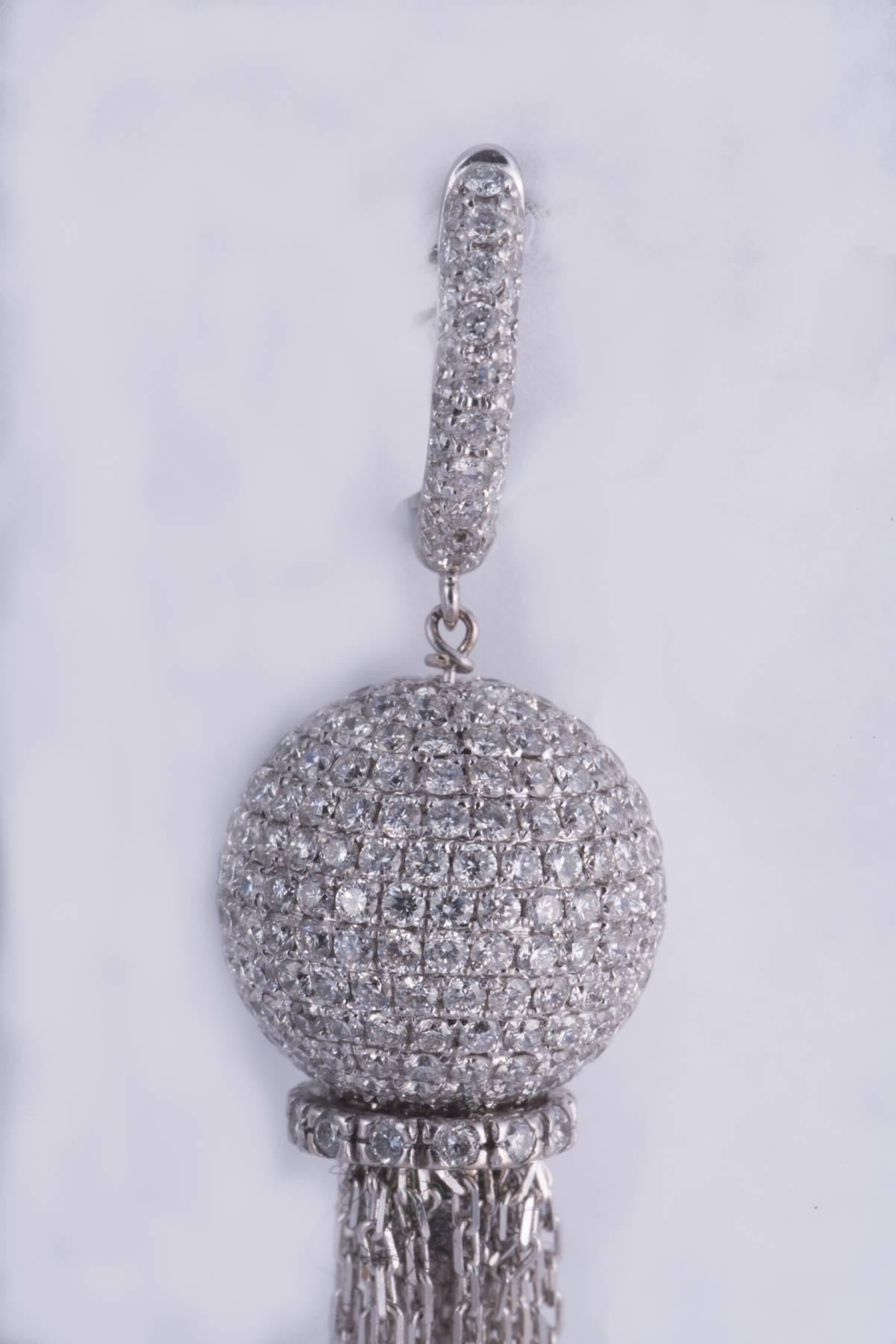 Exceptional 9 CTW Full Cut Diamond Earrings at 1stDibs | 9 diamond ...