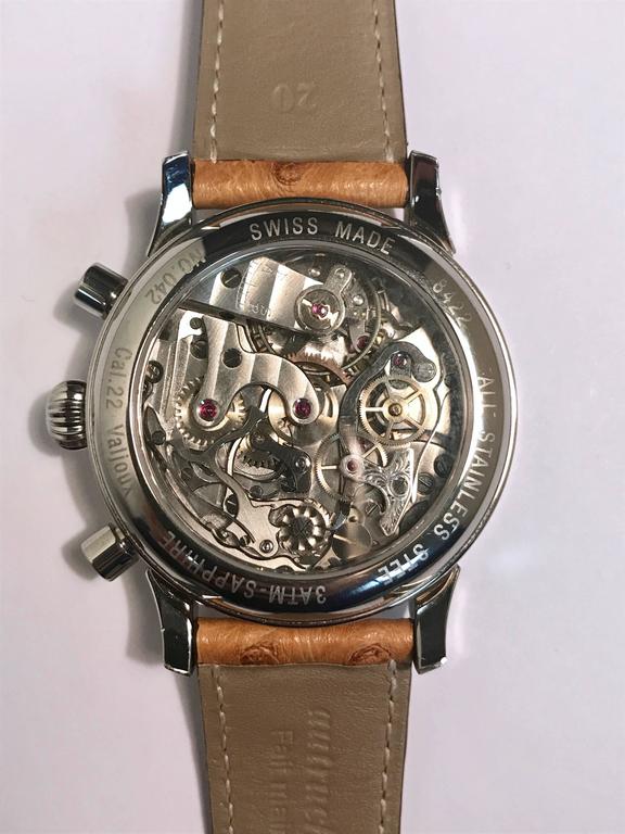 Claude Meylan Swiss Chronograph Calibre "22 Valjoux" Watch at 1stDibs ...