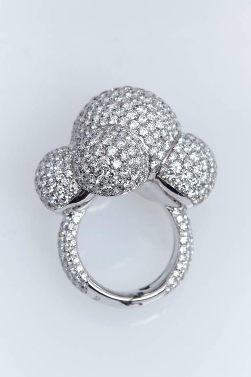 Palmiero Bubbles Diamond White Gold Ring For Sale at 1stDibs