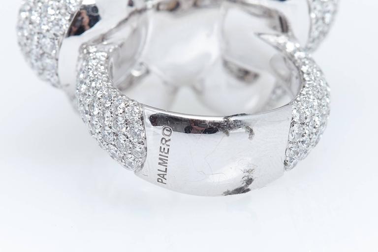 Palmiero Bubbles Diamond White Gold Ring For Sale at 1stDibs